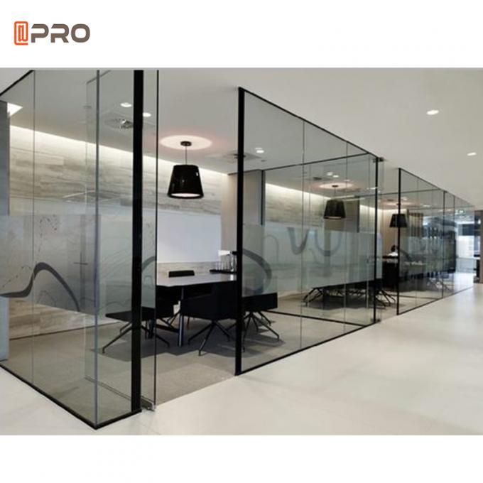 소음 차단 현대 사무실 파티션 알루미늄 유리 파티션 사무실 벽