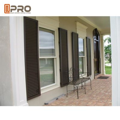 환경 친화적인 알루미늄 미늘창 창, 안전한 유리제 셔터 Openable 농장 미늘창 환기 석쇠 창